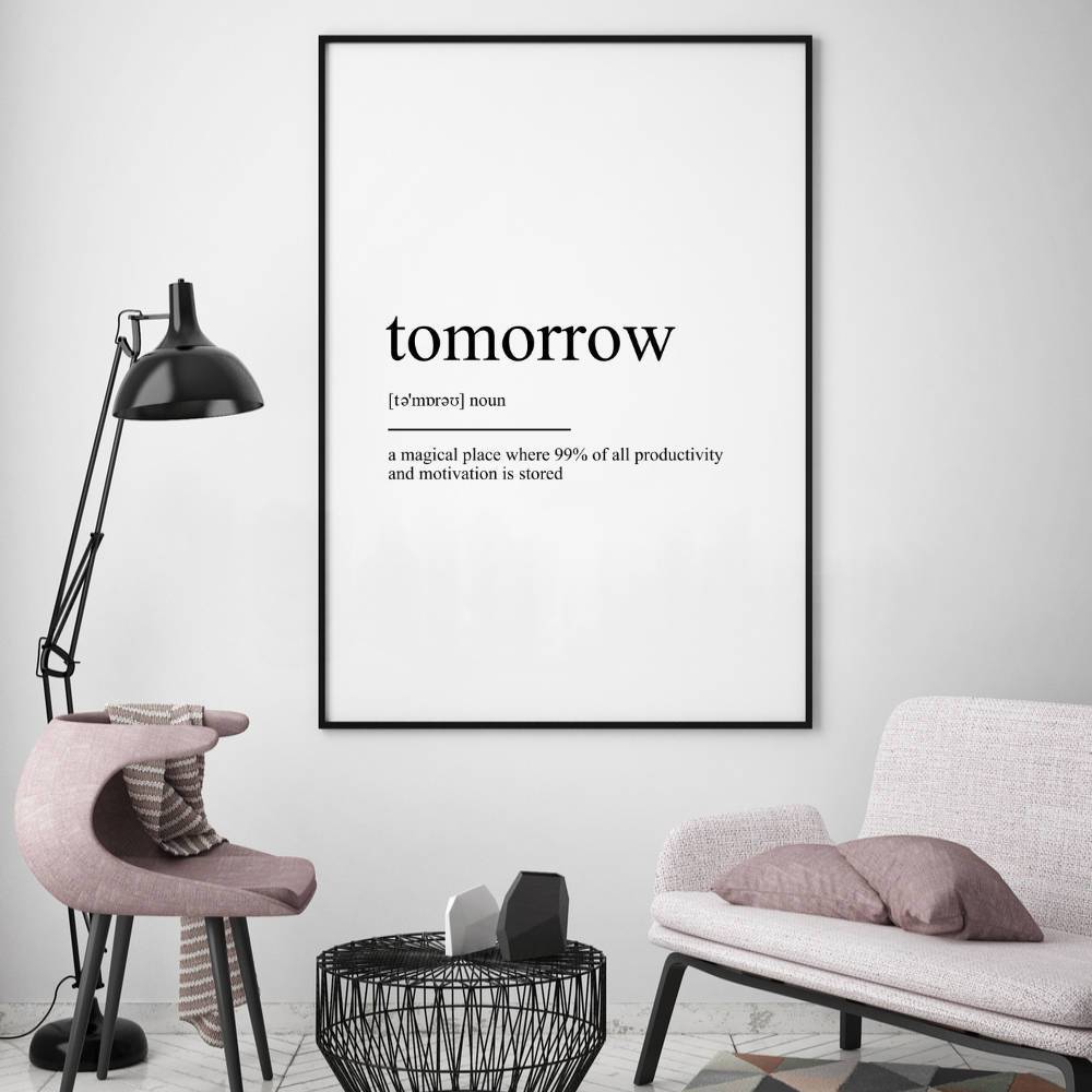 Tomorrow Definition Print – Blim & Blum